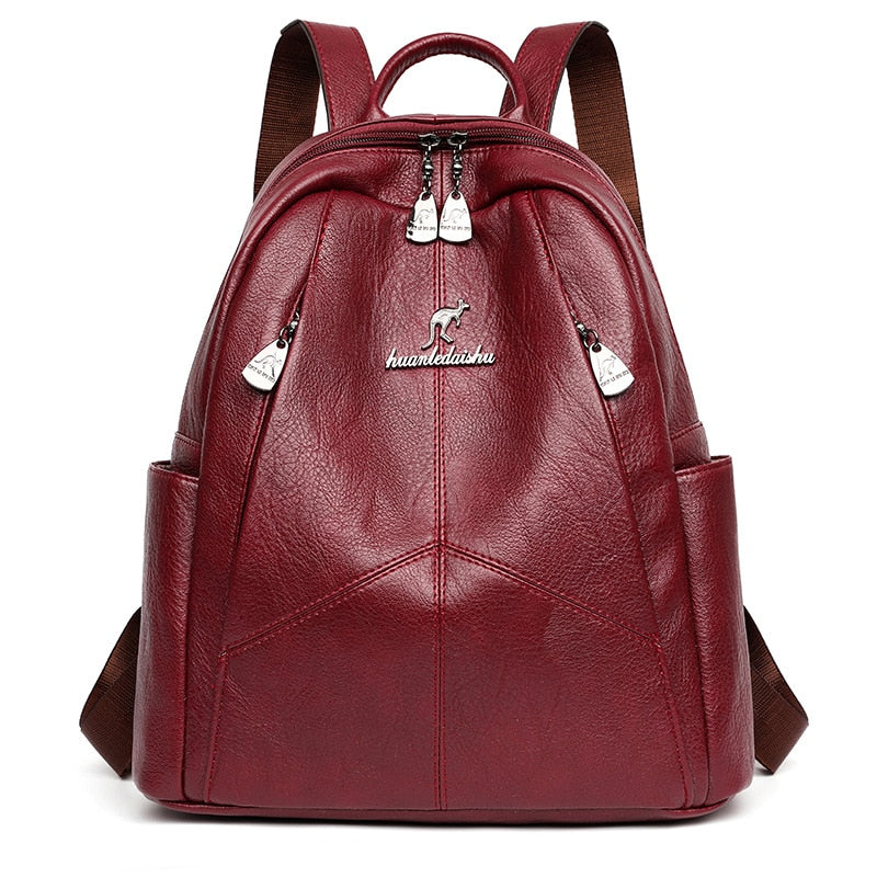 Genuine Leather Backpacks Ladies Fashion Travel Bags – bestclasstravel